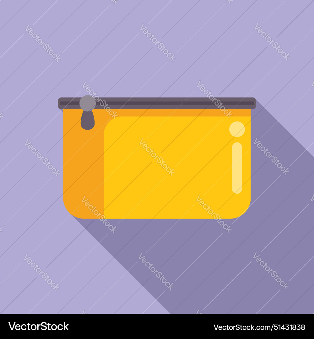 Cartoon pencil case on purple background Vector Image