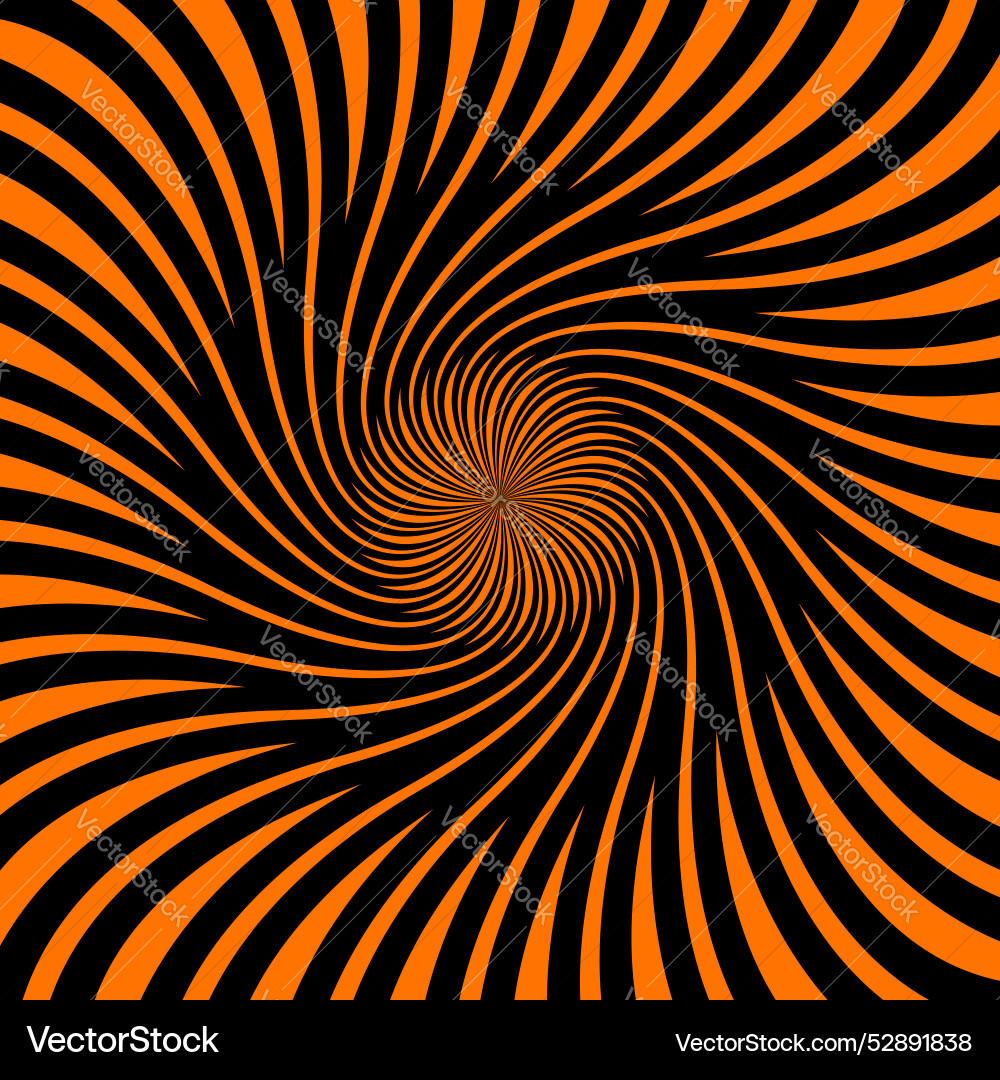 Psychedelic hypnotic halloween spiral pattern Vector Image