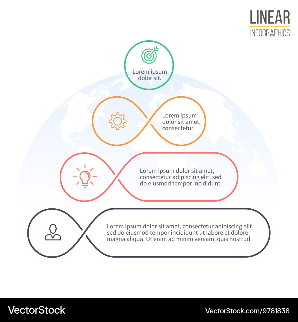 Pyramid for infographics business diagram chart Vector Image