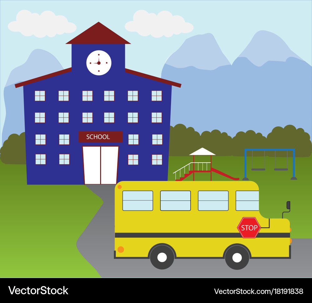 School Royalty Free Vector Image - VectorStock