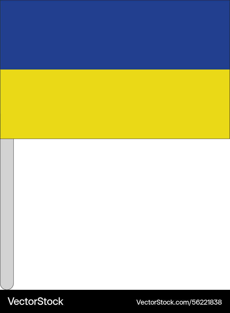 Ukraine flag icon Royalty Free Vector Image - VectorStock