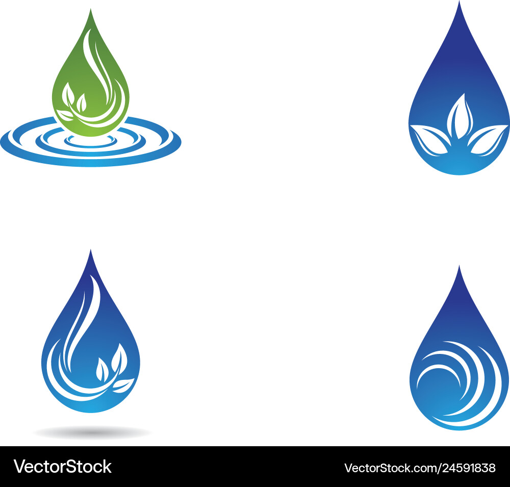 Wassertropfen Icon Lizenzfreies Vektorbild - VectorStock