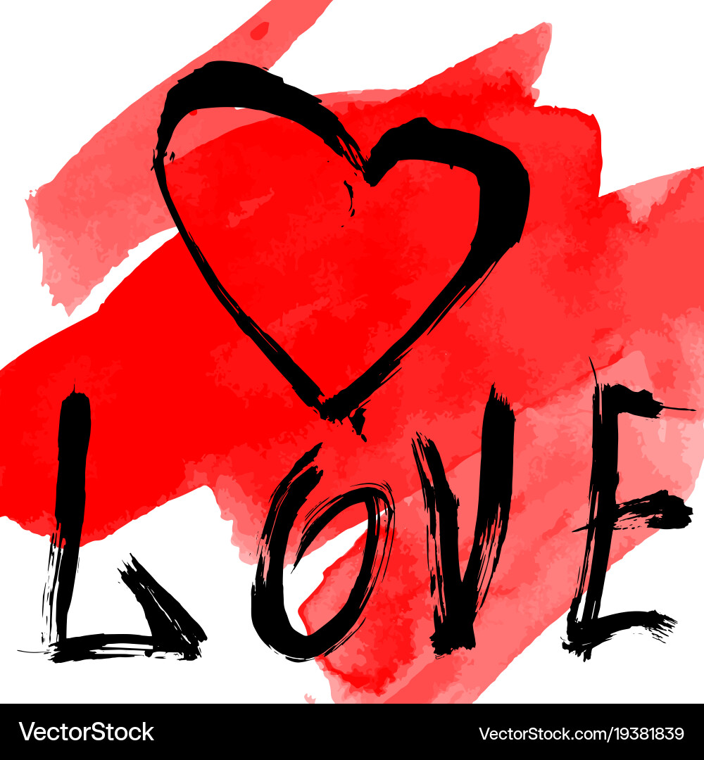 Abstract design of lettering and background Vector Image
