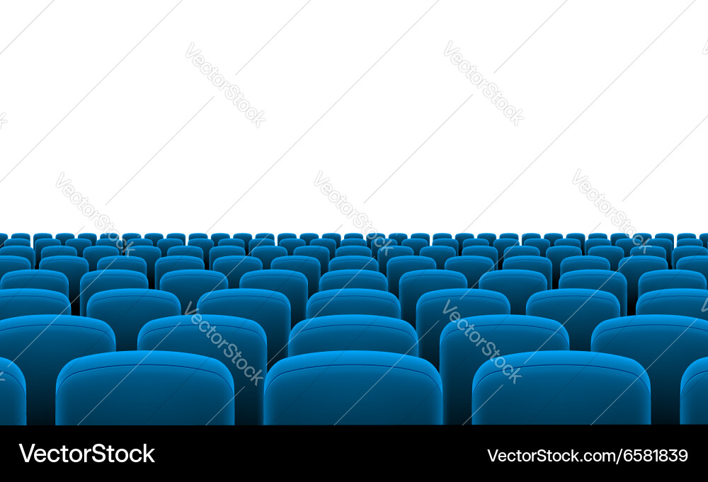 Blue Theater Seats Royalty Free Vector Image - VectorStock