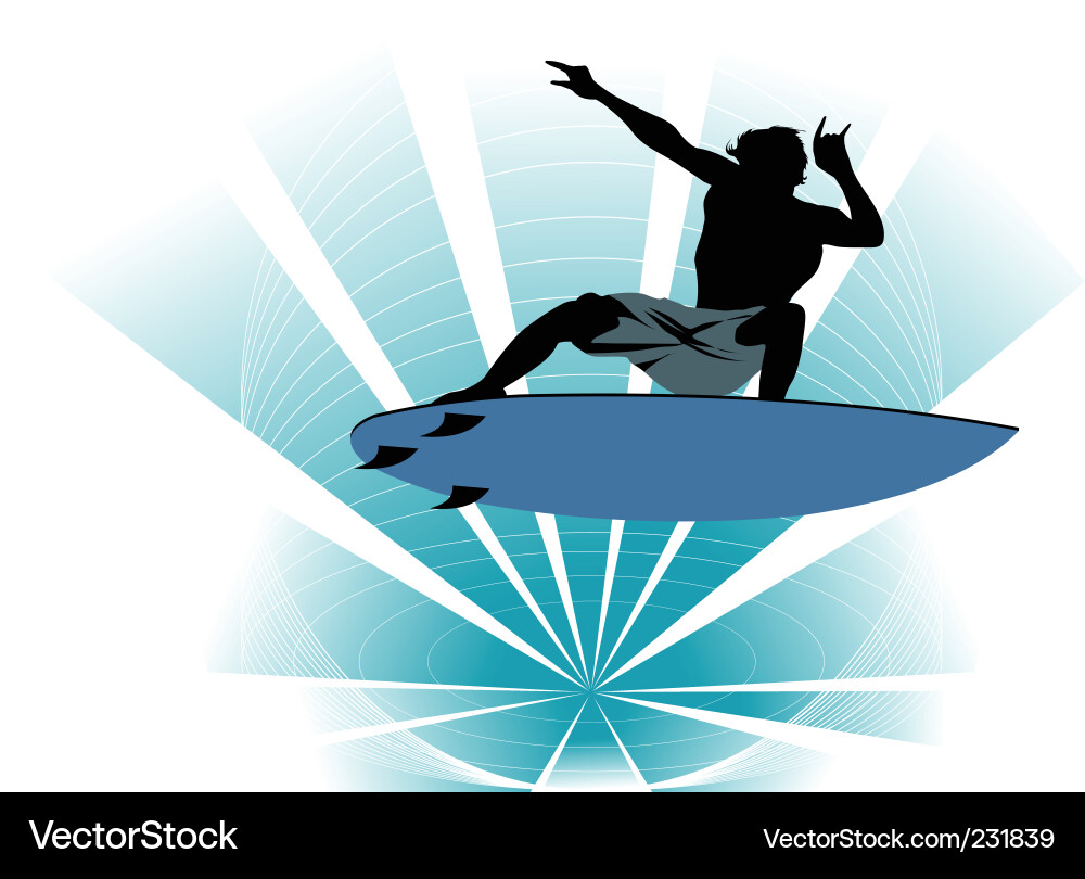 Surfer Royalty Free Vector Image - VectorStock