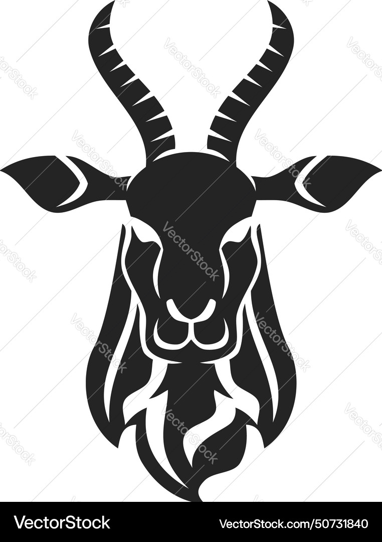 Gazelle logo template isolated brand identity Vector Image