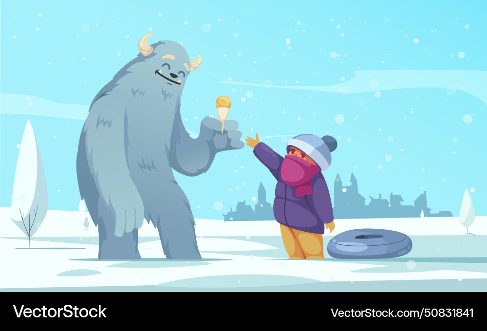 Cartoon yeti Royalty Free Vector Image - VectorStock