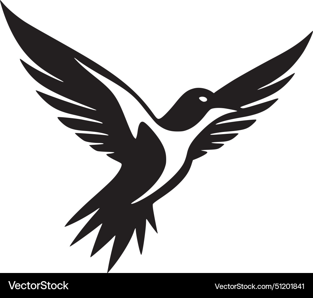 Hummingbird - high quality logo ideal Royalty Free Vector