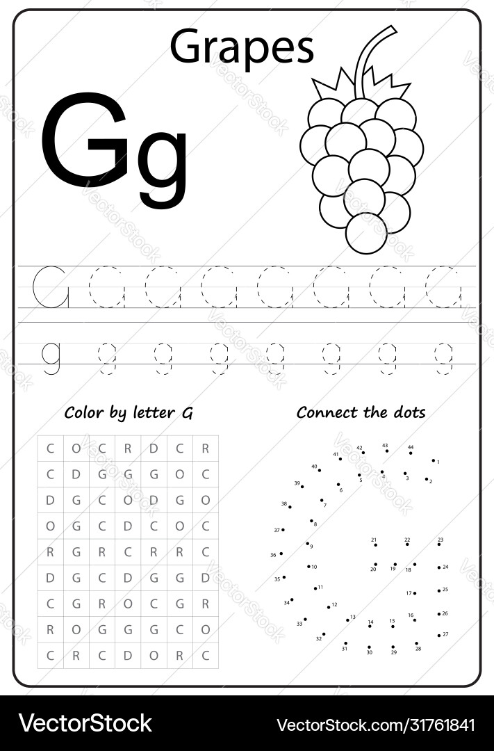 Worksheet For Letter G