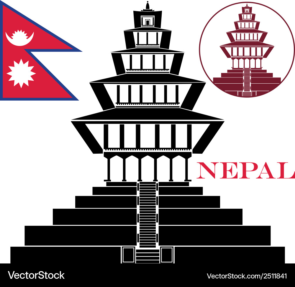 Nepal Royalty Free Vector Image - VectorStock