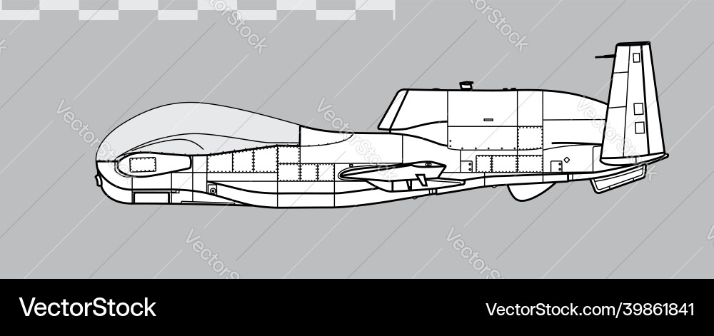Global Hawk Drawing Northrop Grumman RQ 4 Global Hawk Blueprint