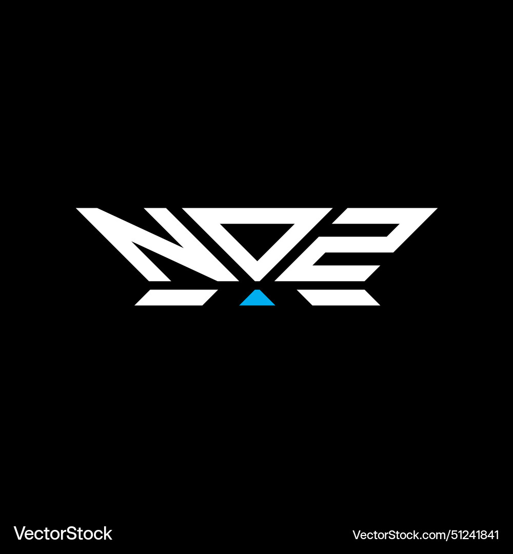 Noz letter logo design simple and modern Vector Image