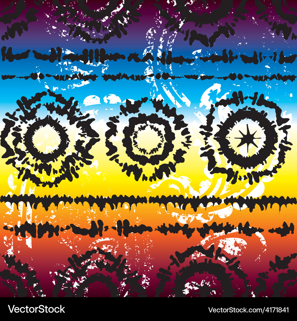 Retro Tie Dye Pattern Royalty Free Vector Image