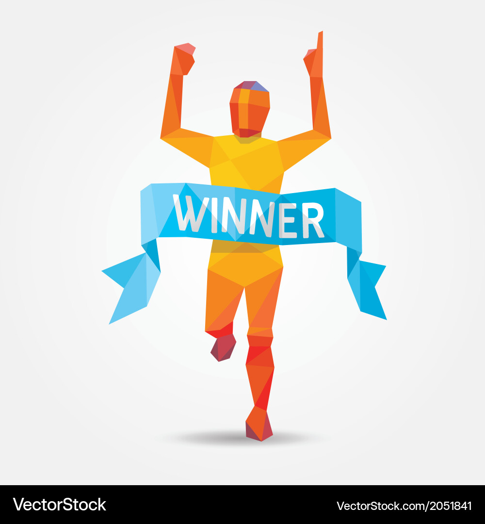 Running geometric concept design colour Royalty Free Vector