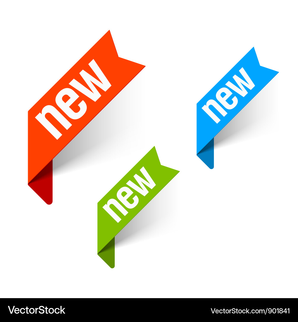Sign new Royalty Free Vector Image - VectorStock