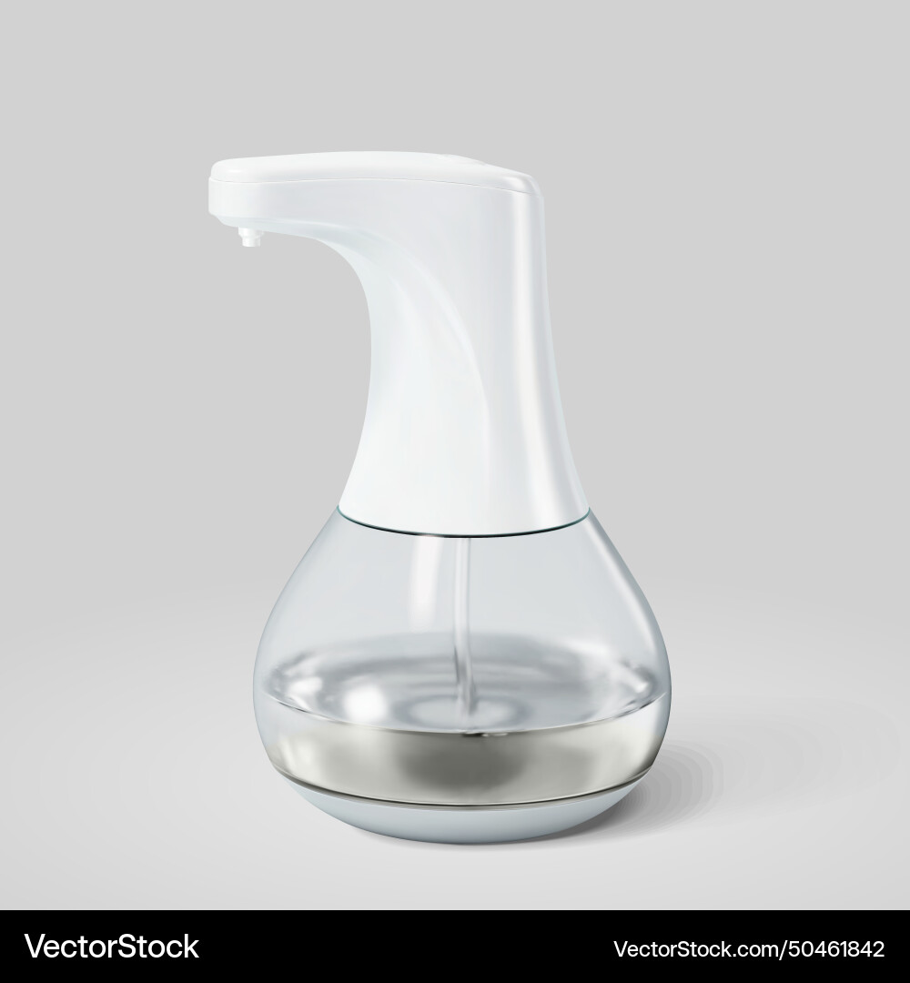 3d alcohol spray dispenser mockup Royalty Free Vector Image