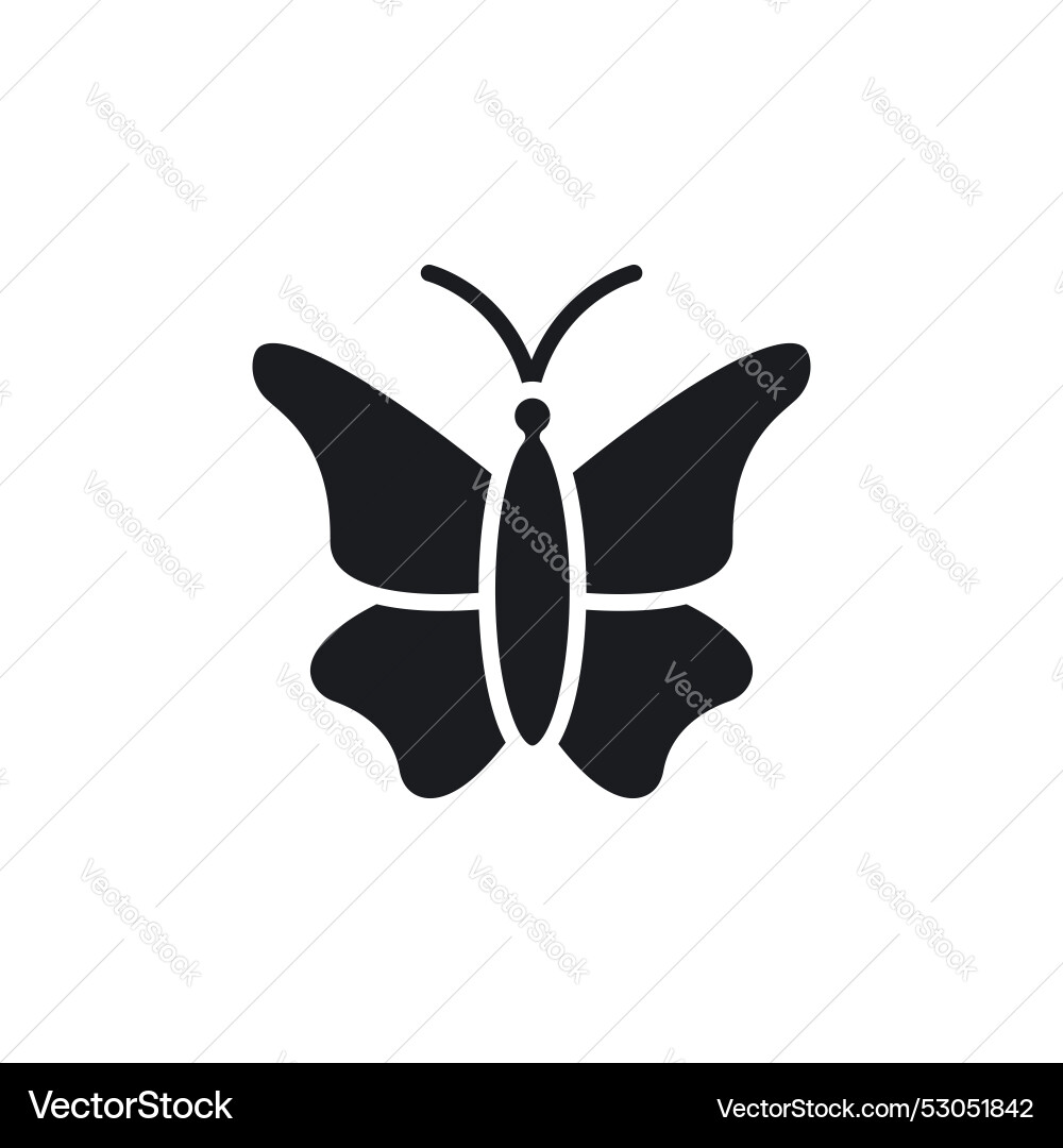 Butterfly icon set simple flying butterfly insect Vector Image