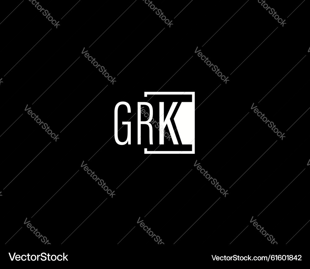 GRK Brand Logo – Modern & Sleek – Royalty-Free Vector | VectorStock