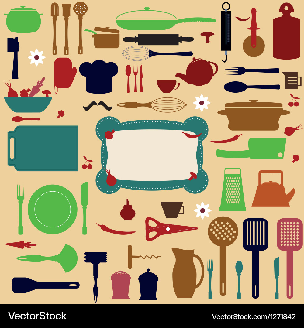 Kitchenware Collection Royalty Free Vector Image
