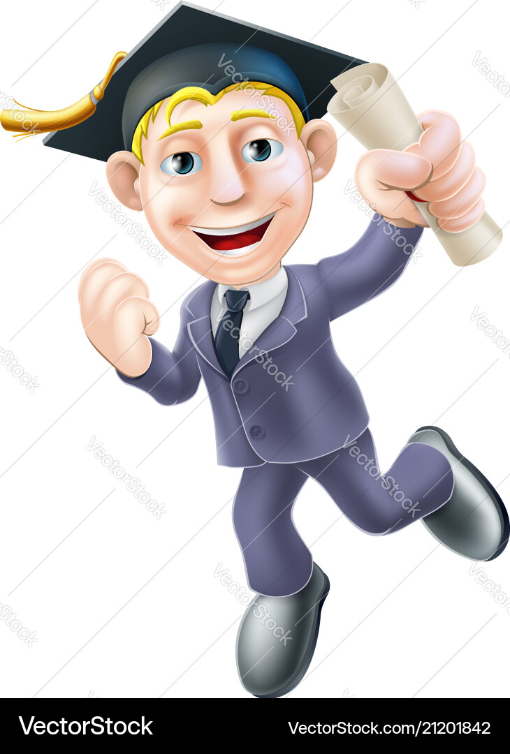 Professional qualification man Royalty Free Vector Image