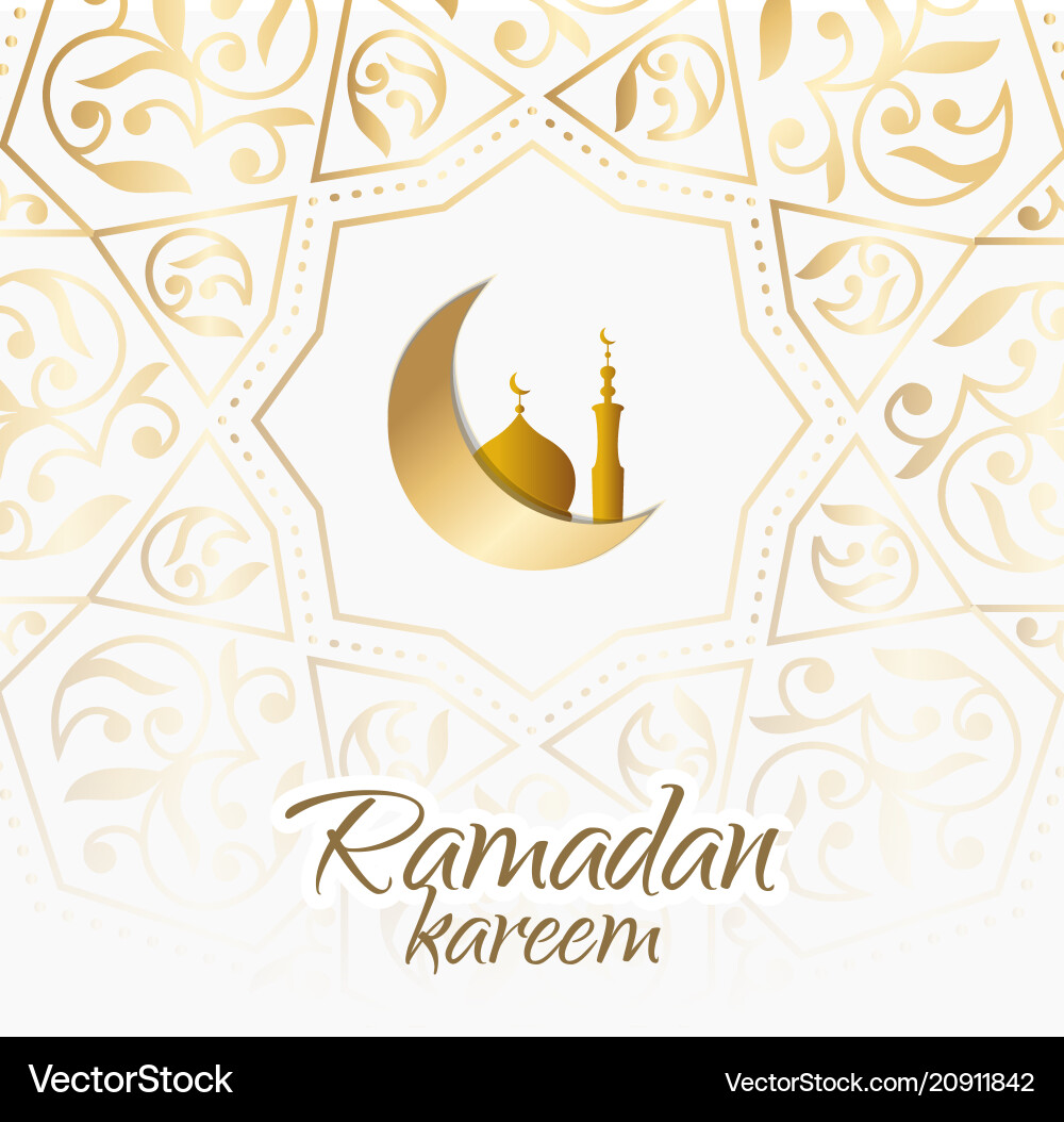 Ramadan design light background for greetings card