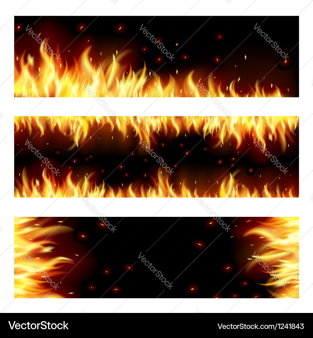 Dynamic Flame Backgrounds Royalty Free Vector Image
