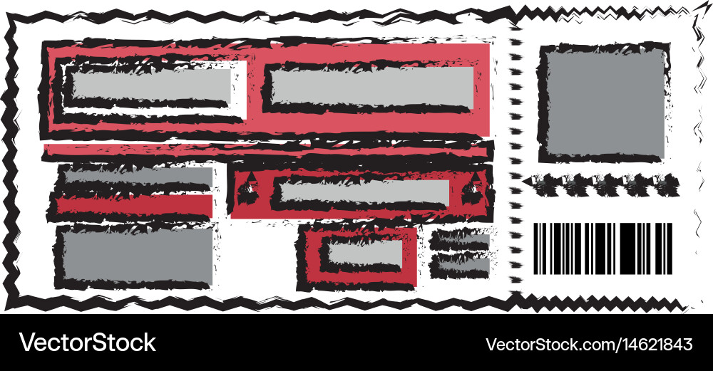 Entrance ticket paper Royalty Free Vector Image