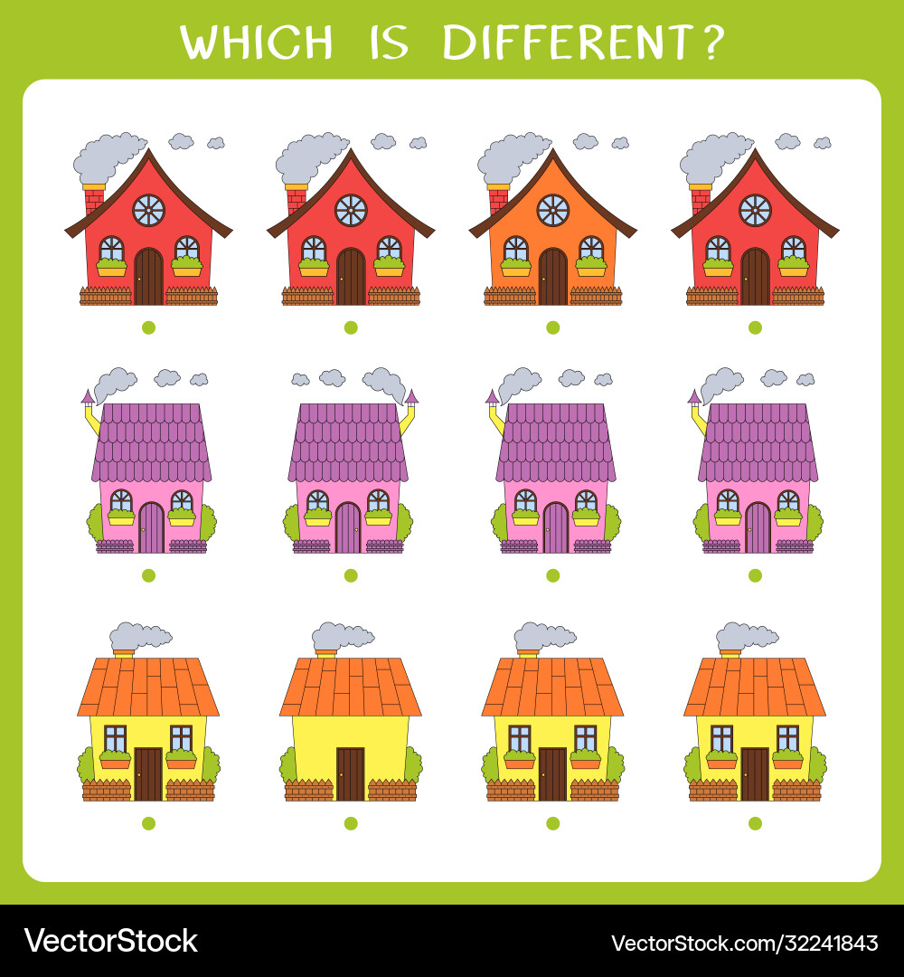 Simple logic game for kids Royalty Free Vector Image