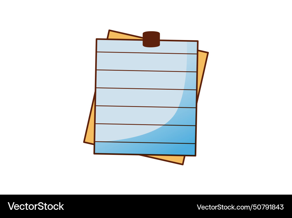 Sticky notes sticker set Royalty Free Vector Image