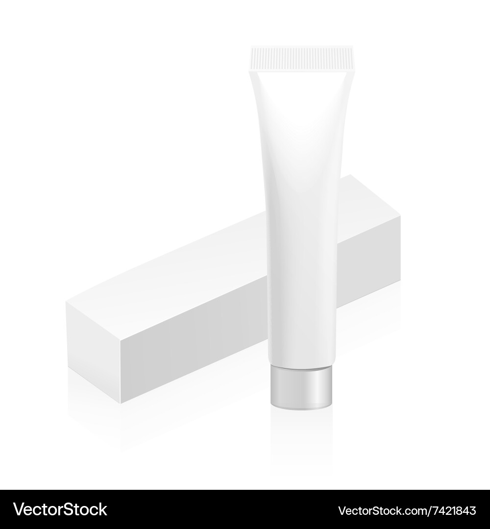 Tube and packaging for cream or gel Royalty Free Vector