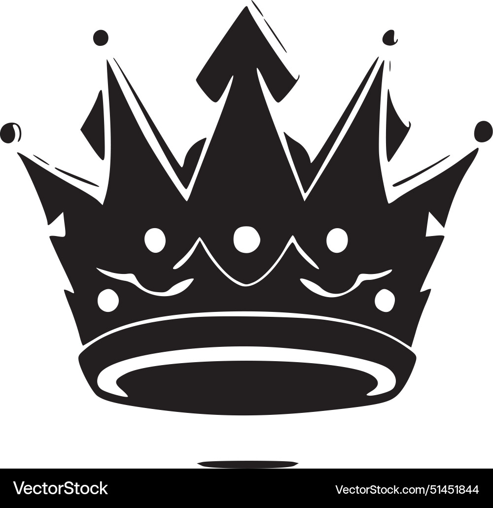 Crown - minimalist and simple silhouette Vector Image