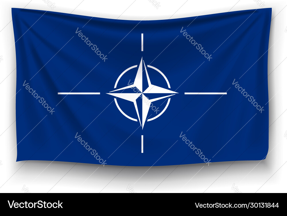 Flag nato Royalty Free Vector Image - VectorStock