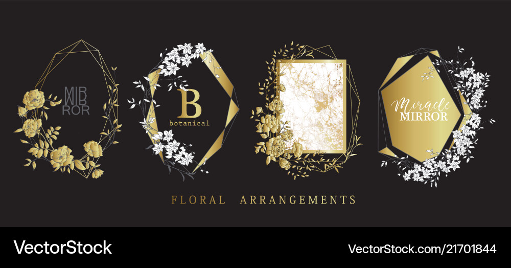 Floral frame design wedding invitation Royalty Free Vector