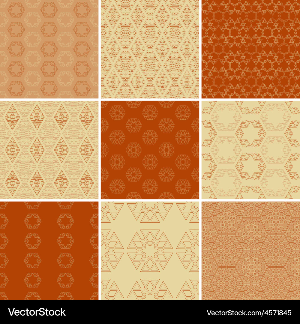 Geometric Pattern Set Royalty Free Vector Image