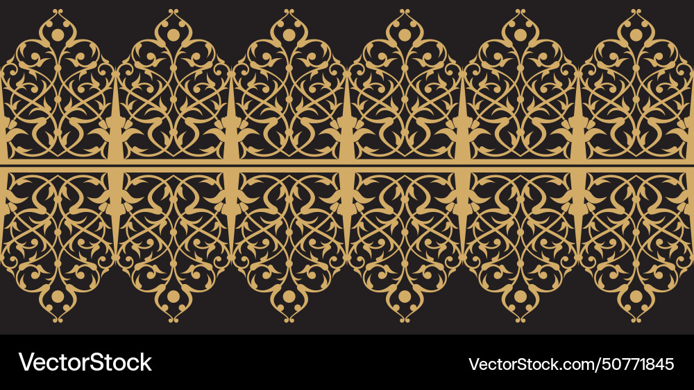 Islamic ornamental graphic design pattern Vector Image