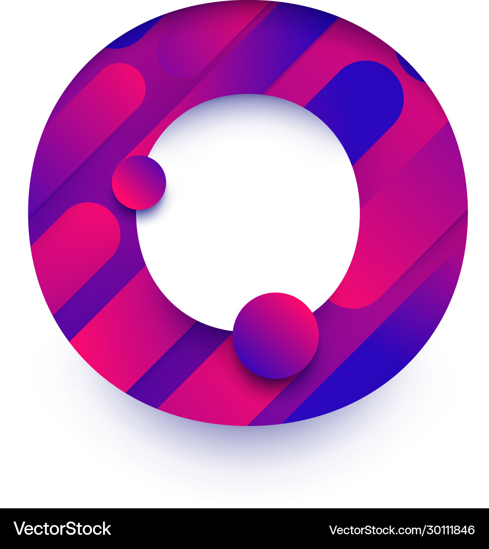 Alphabet bg gradients o Royalty Free Vector Image