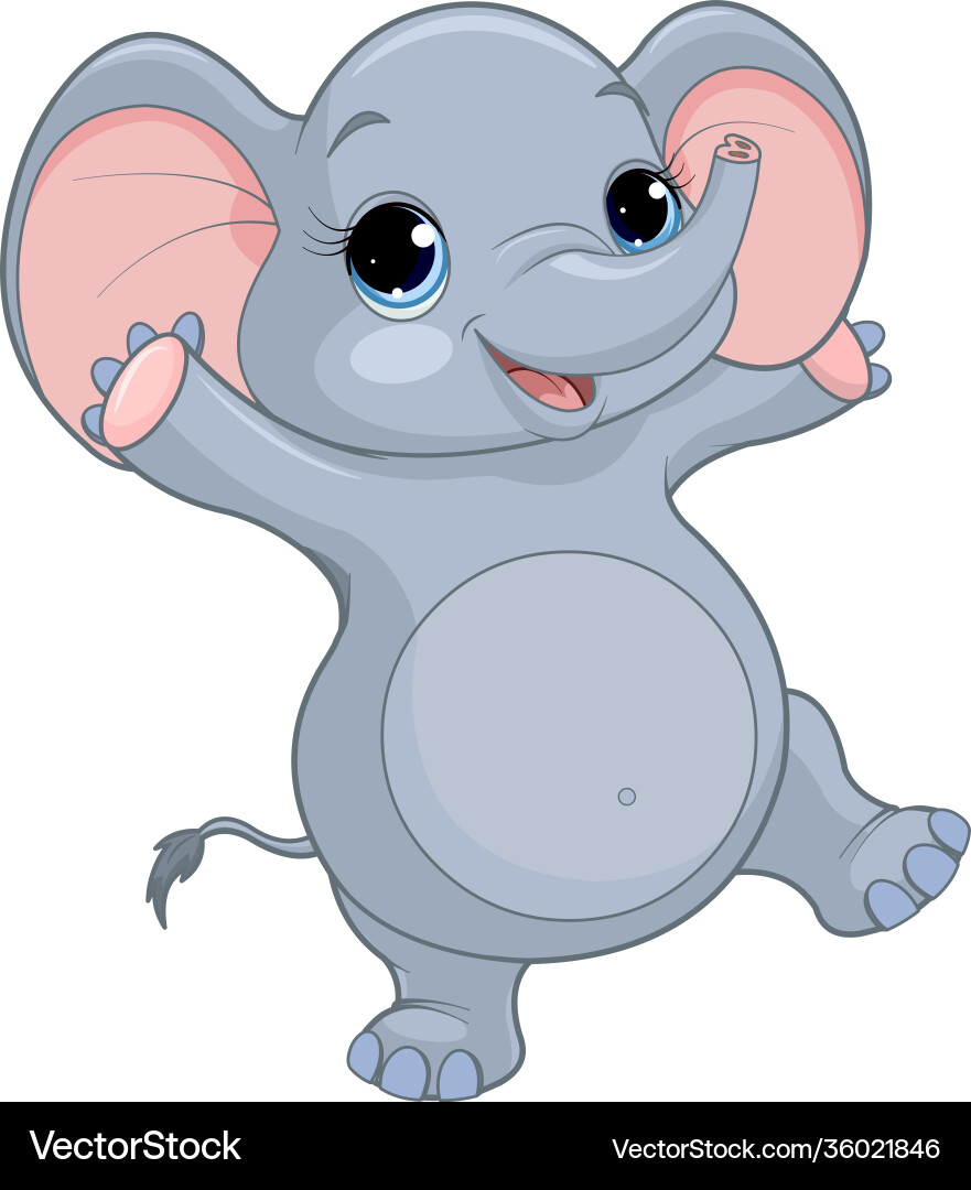 Baby elephant Royalty Free Vector Image - VectorStock