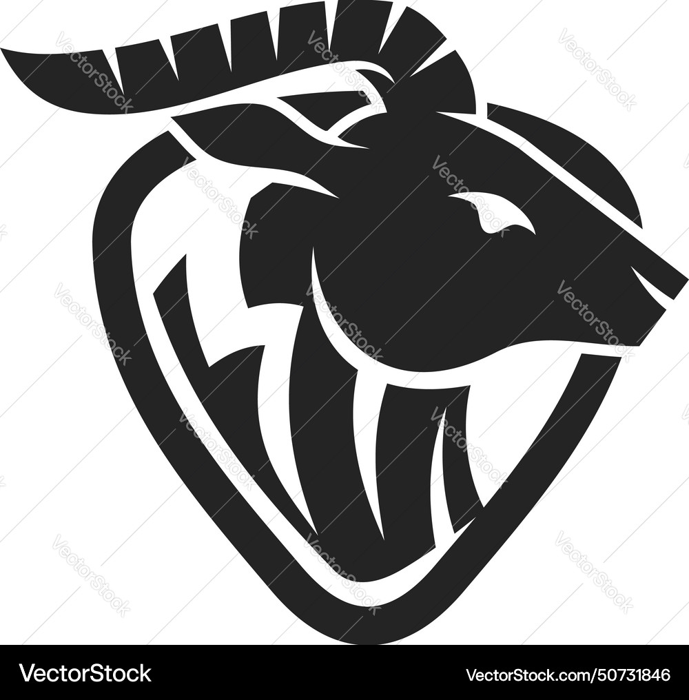 Gazelle logo template isolated brand identity Vector Image