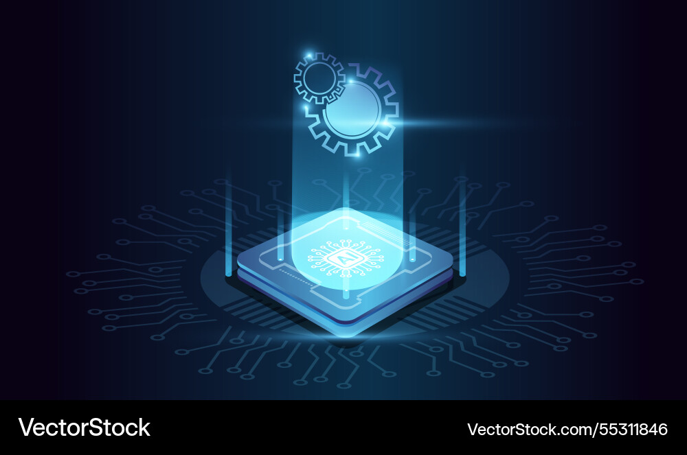 Modern robot futuristic design Royalty Free Vector Image