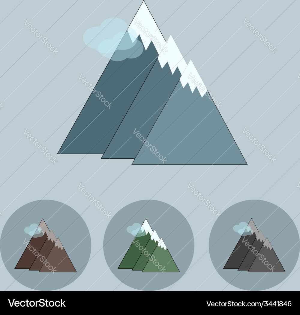 Mountains Royalty Free Vector Image - VectorStock