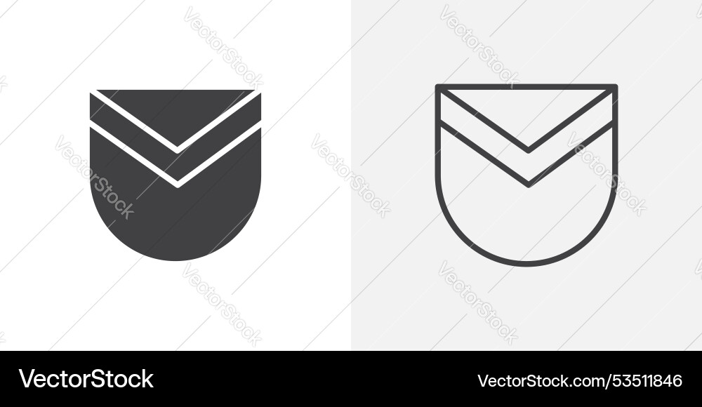 Pocketline in thin line black color flat simple Vector Image