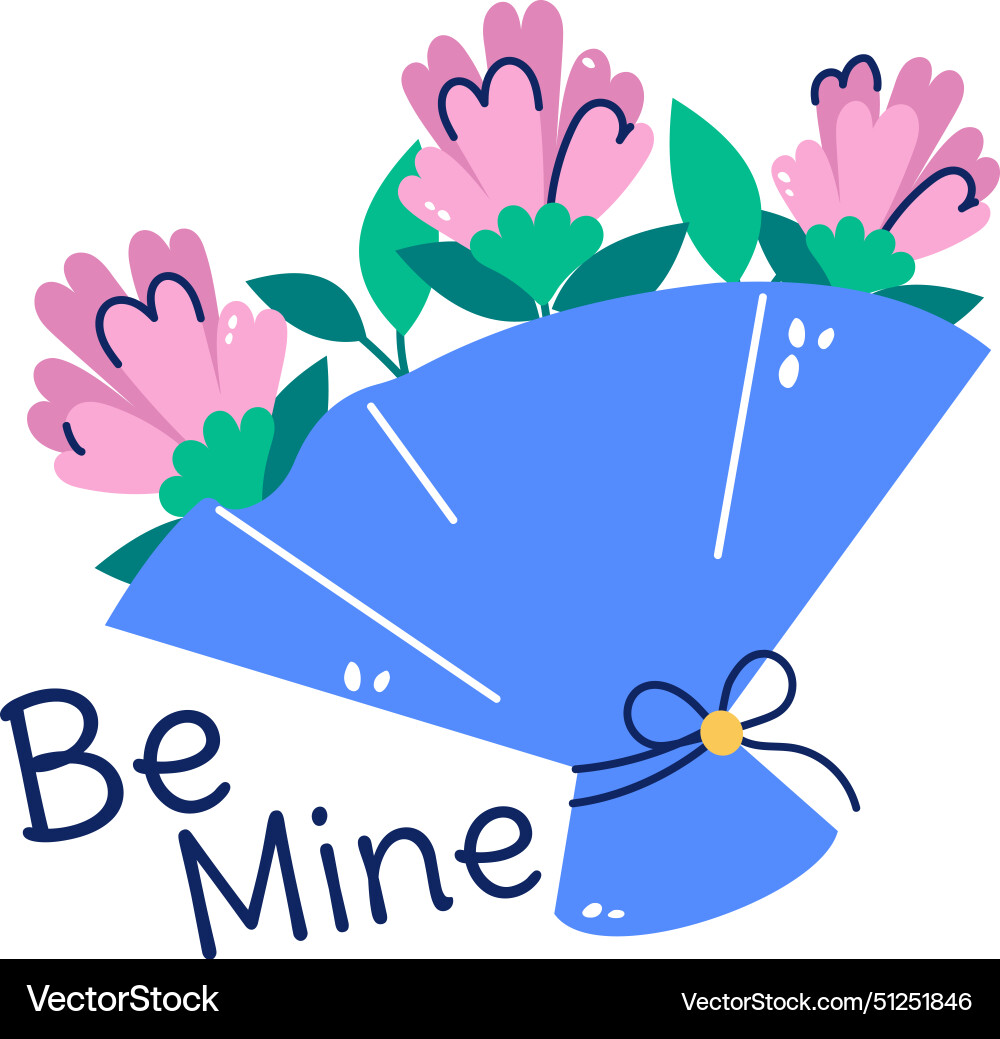 Proposal bouquet Royalty Free Vector Image - VectorStock