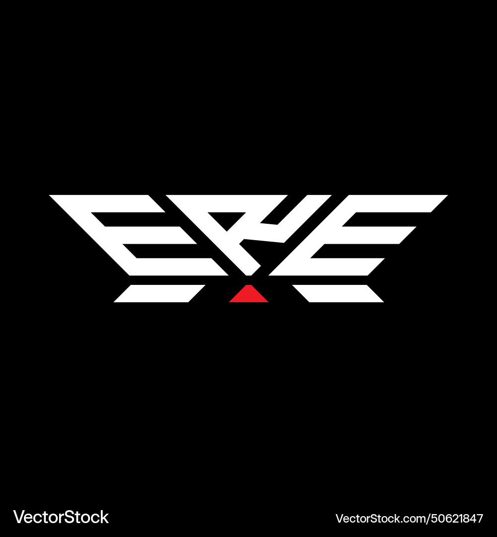 Ere letter logo design simple and modern Vector Image