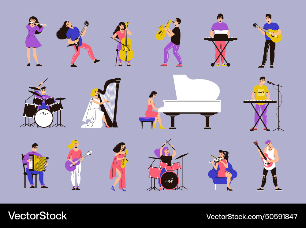 Music players icon set Royalty Free Vector Image