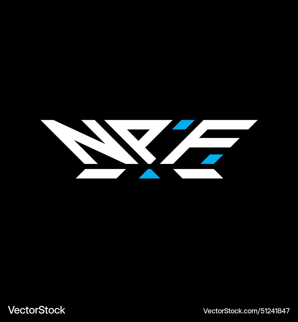 Npf letter logo design npf simple and modern logo Vector Image