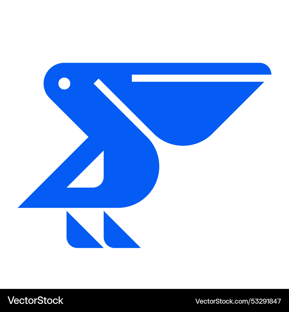 Pelican logo Royalty Free Vector Image - VectorStock