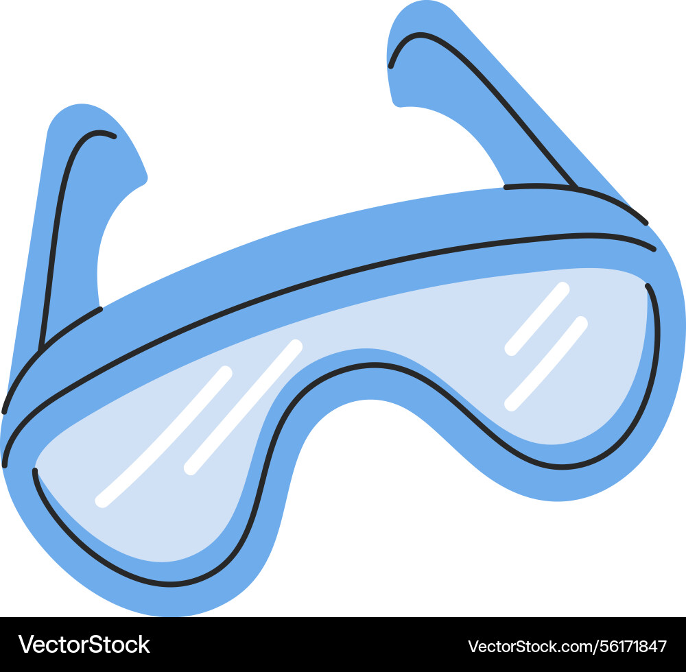 Protective safety plastic laboratory goggles Vector Image