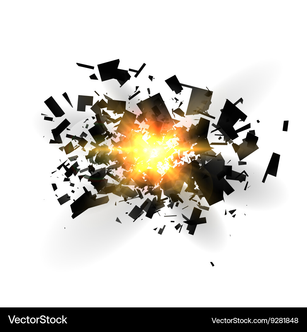An abstract explosion Royalty Free Vector Image