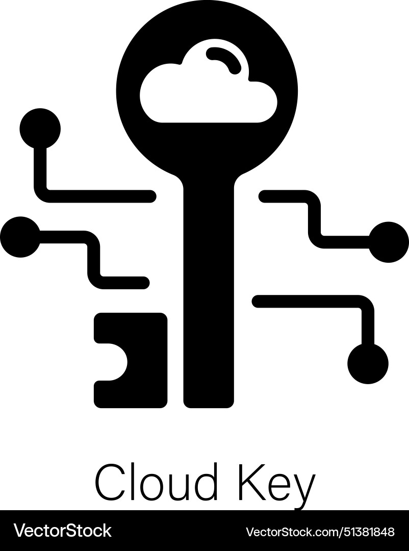 Cloud key Royalty Free Vector Image - VectorStock