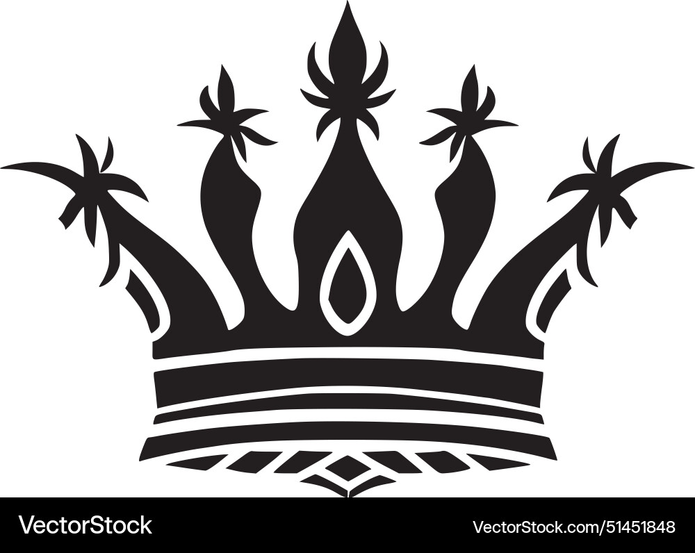 Crown - minimalist and simple silhouette Vector Image
